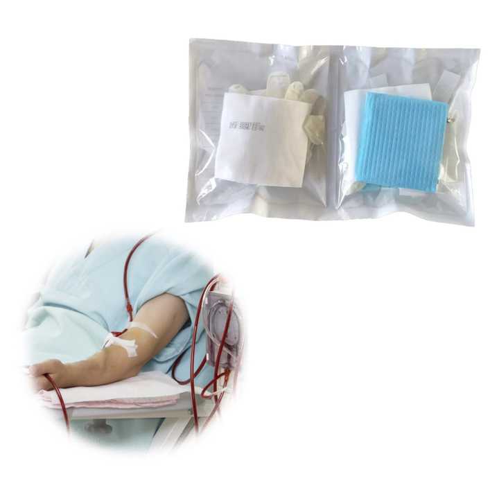 Customizable Disposable Sterile Hemodialysis Care Kit Medical Dialysis ...