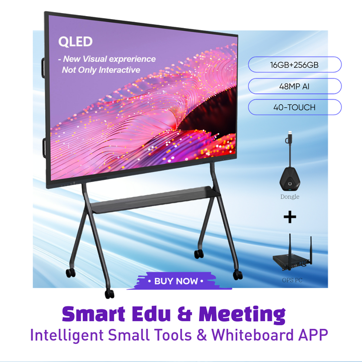 Trendy 4K Interactive Smart Whiteboard - 65 Inch LED Panel