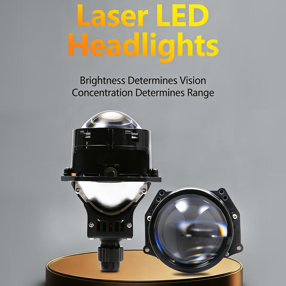 2.5 inchesCar LED Headlights Non-Destructive 3-Inch High/Low Beam LED ...