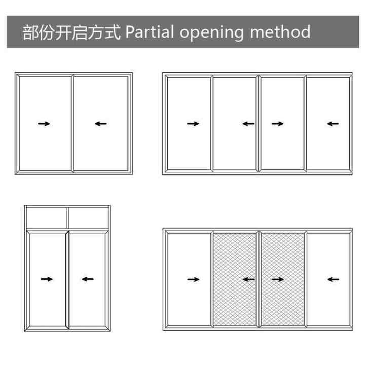 Modern Design Aluminum Sliding Windows Slim Frame Tempered Glass ...