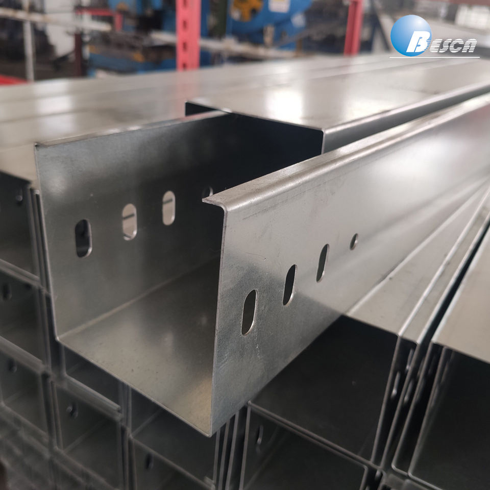 100x100mm HDG Galvanized Cable Trunking - Durable & Versatile