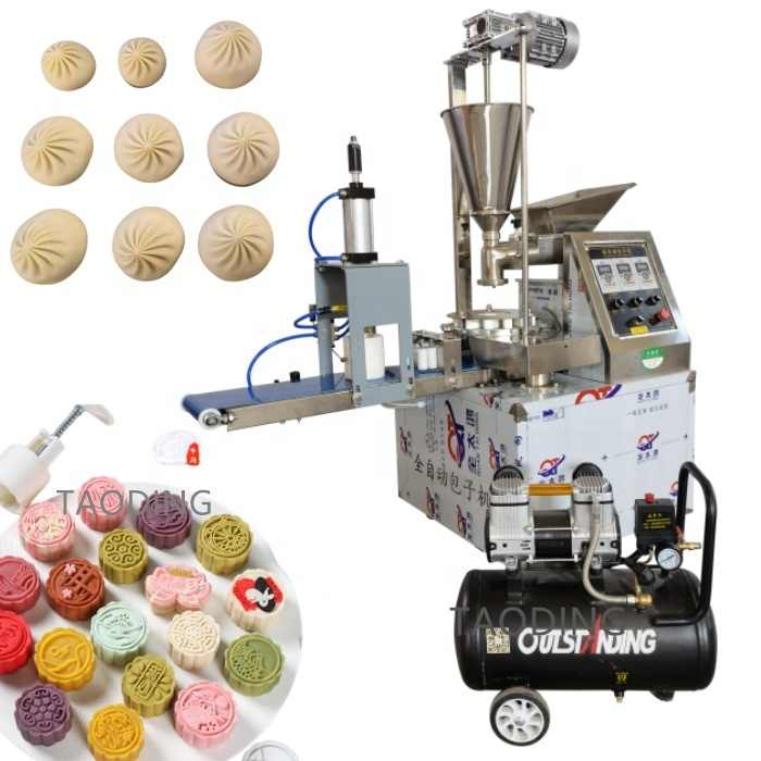 Manual Khinkali Siopao Machine Double Momo Mochi Baozi Forming Machine Small Scale Steamed Bun ...