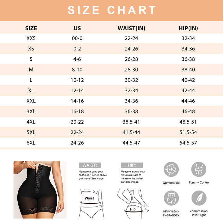 Hot Sale Hexin New Latex Waistband Body Shaper BBL Shorts Shaper ...