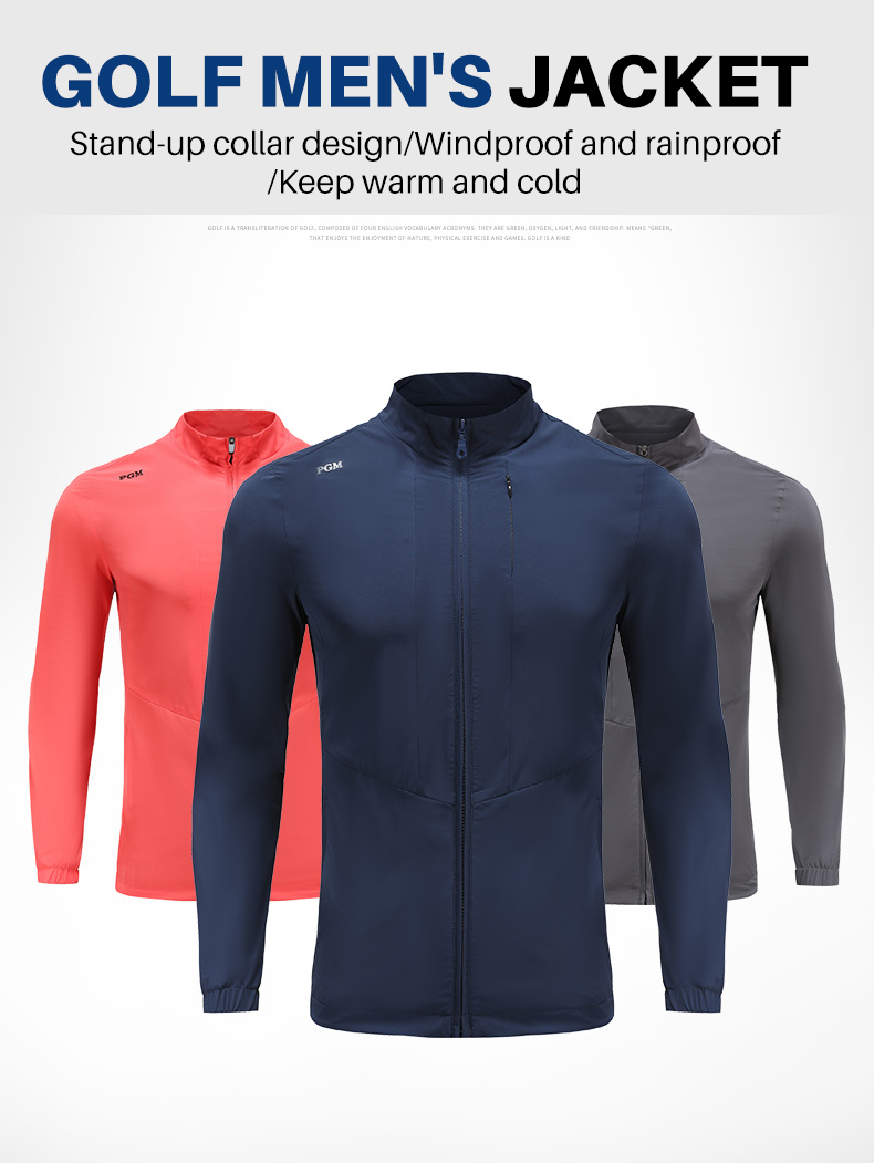 PGM YF374 sports clothing Windproof golf softshell jacket for men-企业官网