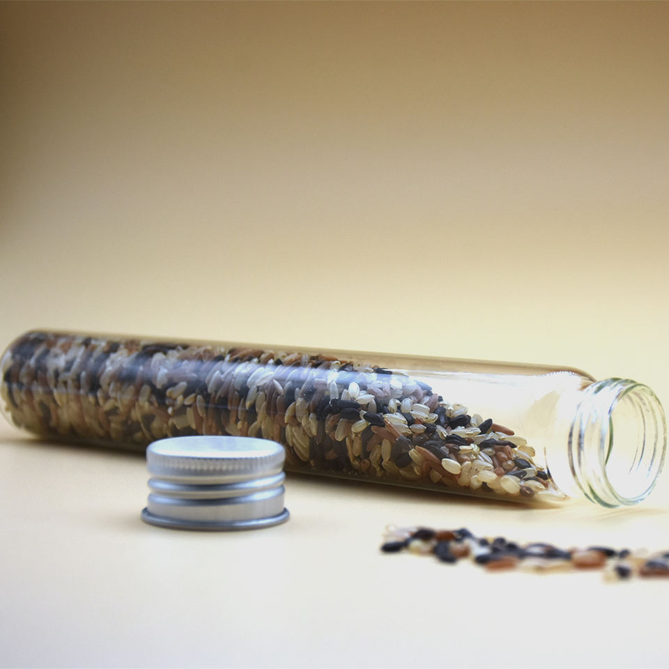 120ml Empty Transparent Glass Tube Bottle with Silver Aluminum Screw ...