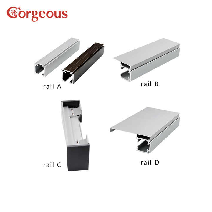 Sliding wooden Door Damper gate sliding door roller wheels solf closing ...