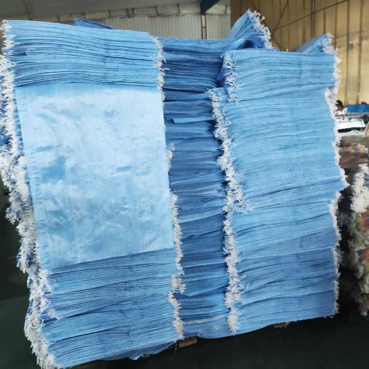 25kg 50 Kg Empty Rice Sacks - Blue Plastic PP Woven Bag
