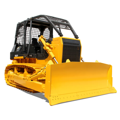 Crawler Bulldozer with Winch Bucket and Ripper Shank Attachment