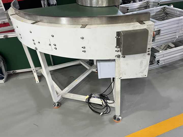 Circular U-shaped Belt Turning Machine 90 180 Degree Turning Belt ...