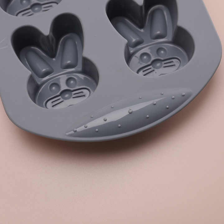 DIY Baking Chocolate Rabbit Shape Cake Mold Six-Link Silicone Biscuit ...