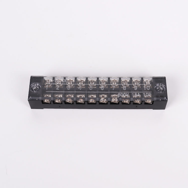 TB-2510 Fixed Terminal Block 600V/25A Double Row Screw Terminal ...