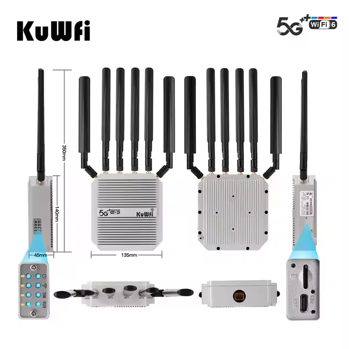 KuWFi 3000mbps Outdoor Router VPN Passthrough Gigabit WAN/LAN Port 5G ...
