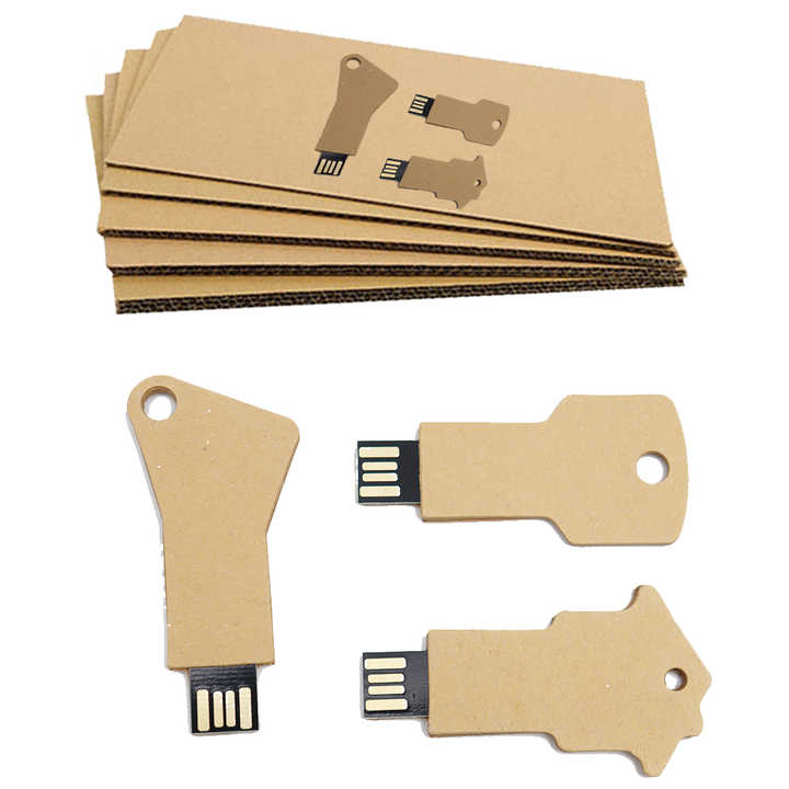 Sustainable USB Flash Memory Custom Shape Paper Card USB Pen Drive ...