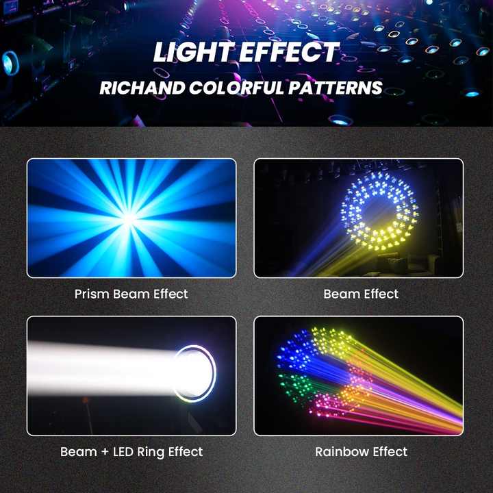 Beam 295W Sharpy Moving Head Light - Double Prism Stage Luces