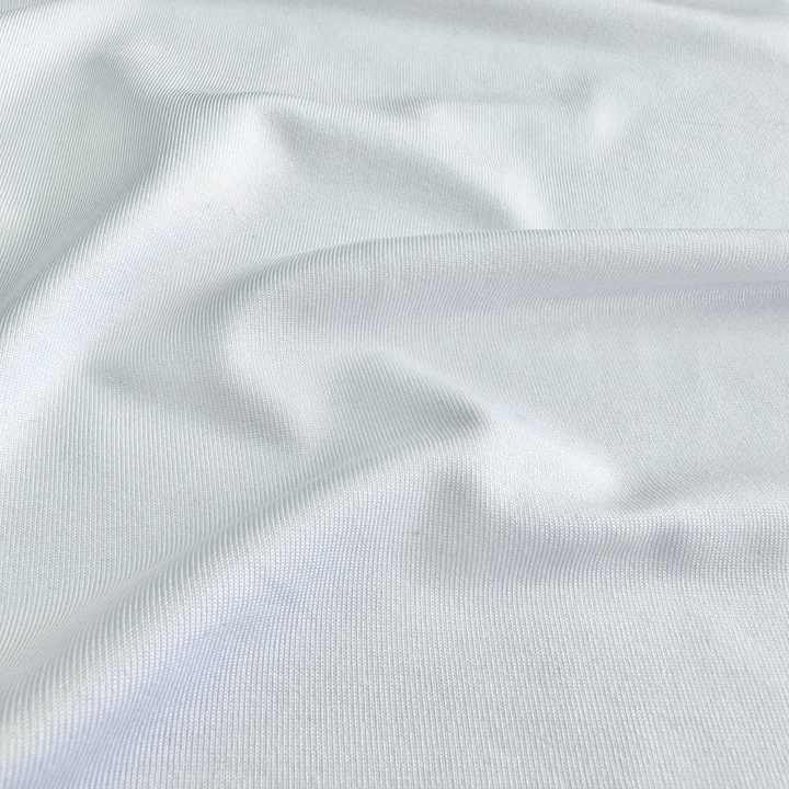 Stock 180gsm Polydex Jersey White Fabric 90% Polyester 10% Spandex Knit ...