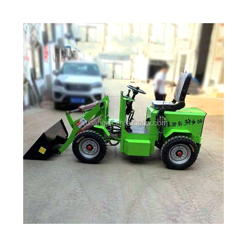 4WD Loader Articulated Front End Loader Excavator Small Electric Mini ...