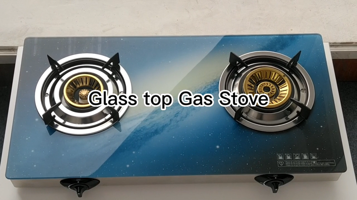 Xunda New Gas Stove Custom Home Cooking Safe Glass Top Gas Cooktop 2 Burners Kitchen Gas Burner ...