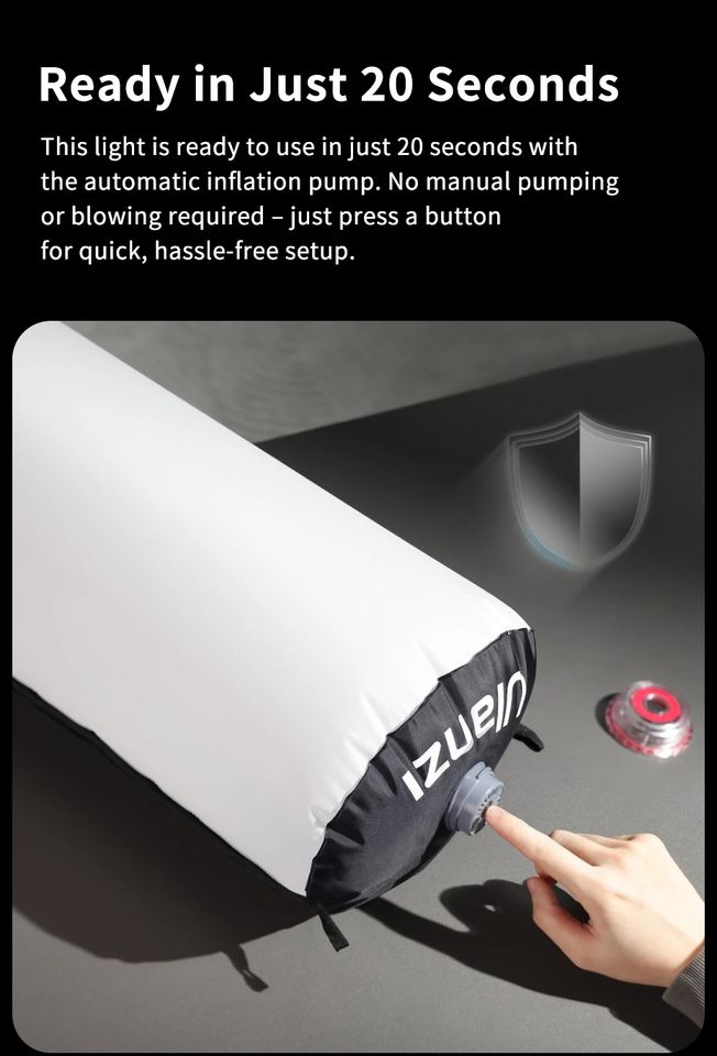 Ulanzi AL Inflatable Gas Tube Lamp Application Control LED Video Lamp ...