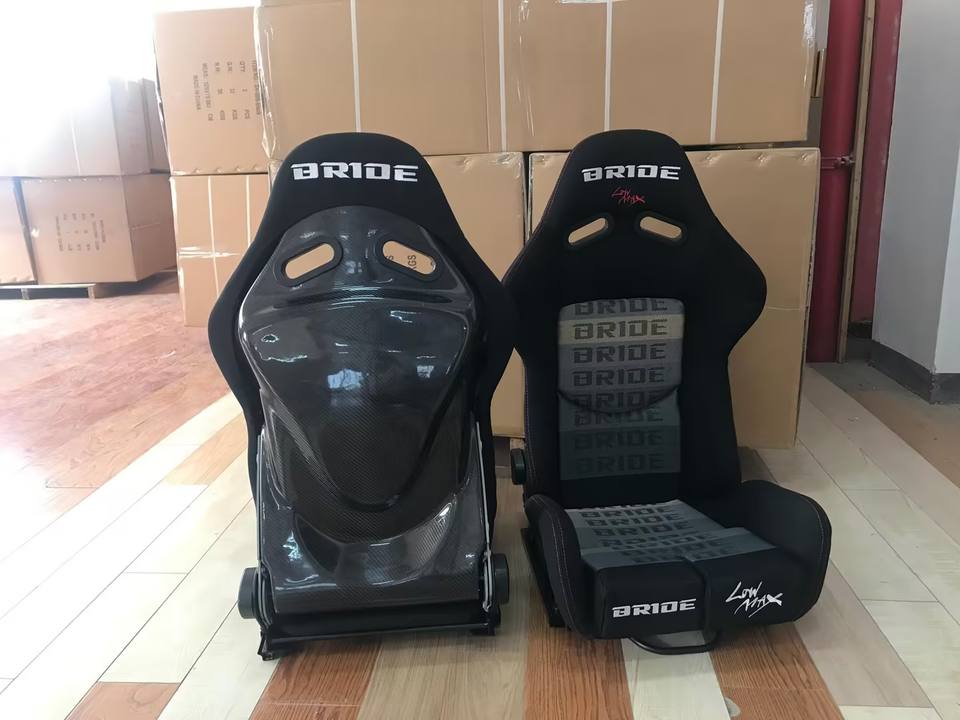 Factory Direct Bride Bucket Seat Suede Fabric Carbon Fiber Racing Seat ...