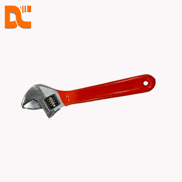 Adjustable Carbon Steel Wrench Chrome Finish Plastic Coating Handle for ...
