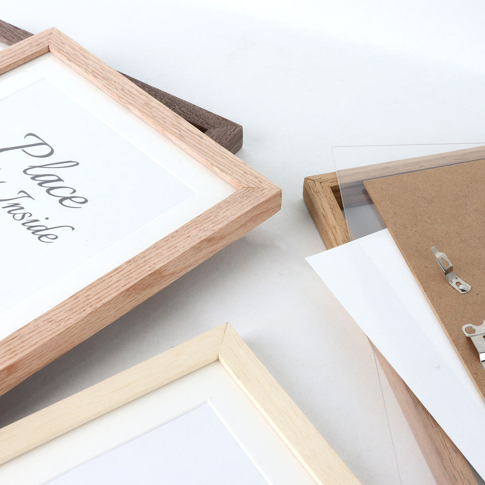 Educational Posters Learning Alphabet Prints with Natural Frame Photo ...