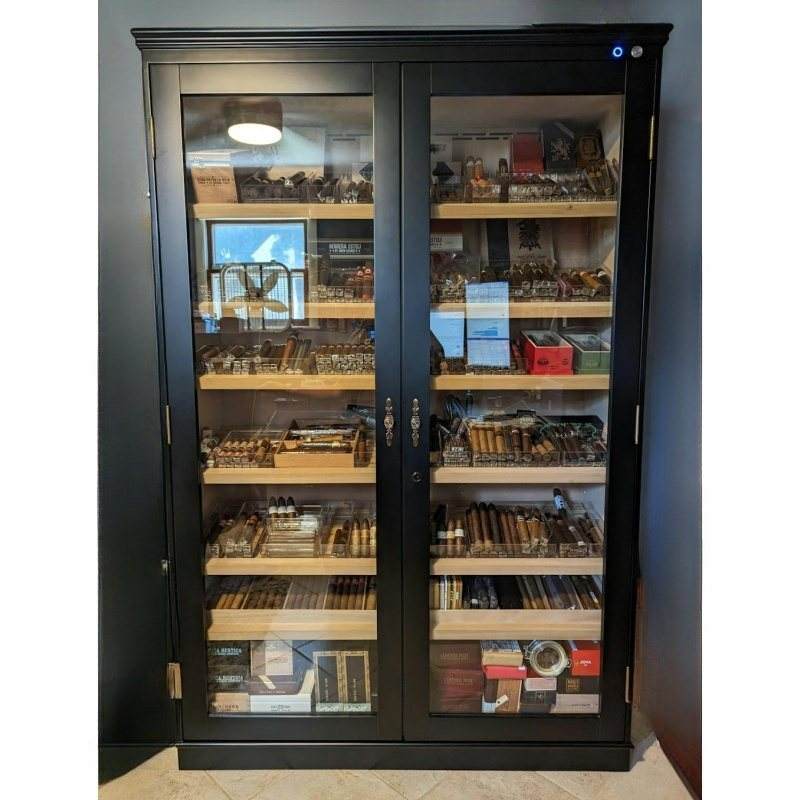Cigar Showcase - Premium Spanish Cedar Humidor Cabinet