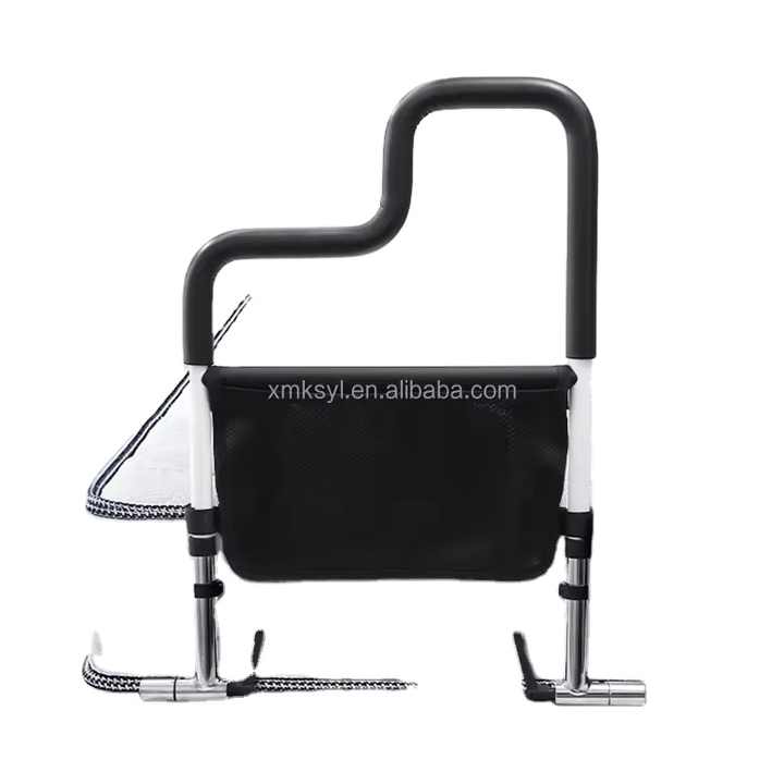 Adjustable Folding Handrail Elderly Safety Bed Rail with Storage Pocket ...