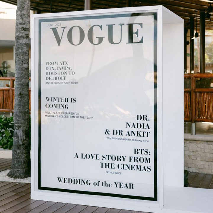 Outdoor Custom Magazine Photo Booth VOGUE Box Photo Booth ...