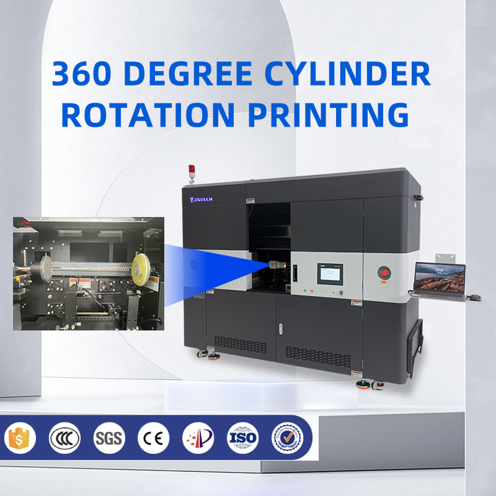 High-Speed Digital UV Inkjet Printer for Cylinder Ceramic Mugs Tumbler ...