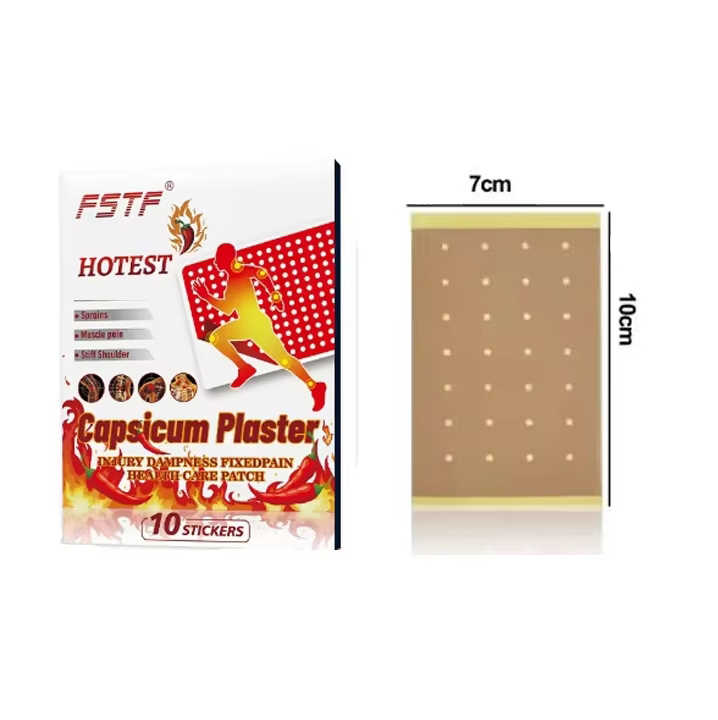hot muscle pain patch Perforated Elastic chili capsicum plaster Muscle ...