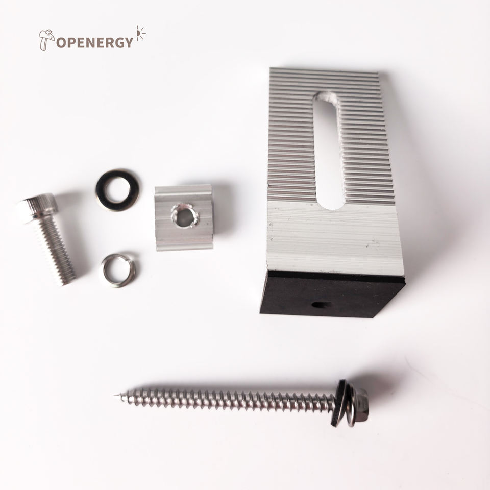 PV Bracket L-shaped Feet AL6005-T5 Anodized | Color Steel Tile Roof ...