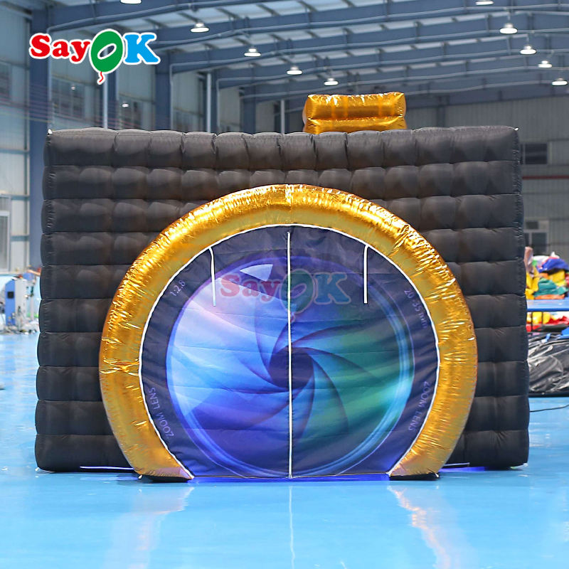 Sayok Camera-shaped Inflatable Photobooth Tent LED Inflatable Photo ...