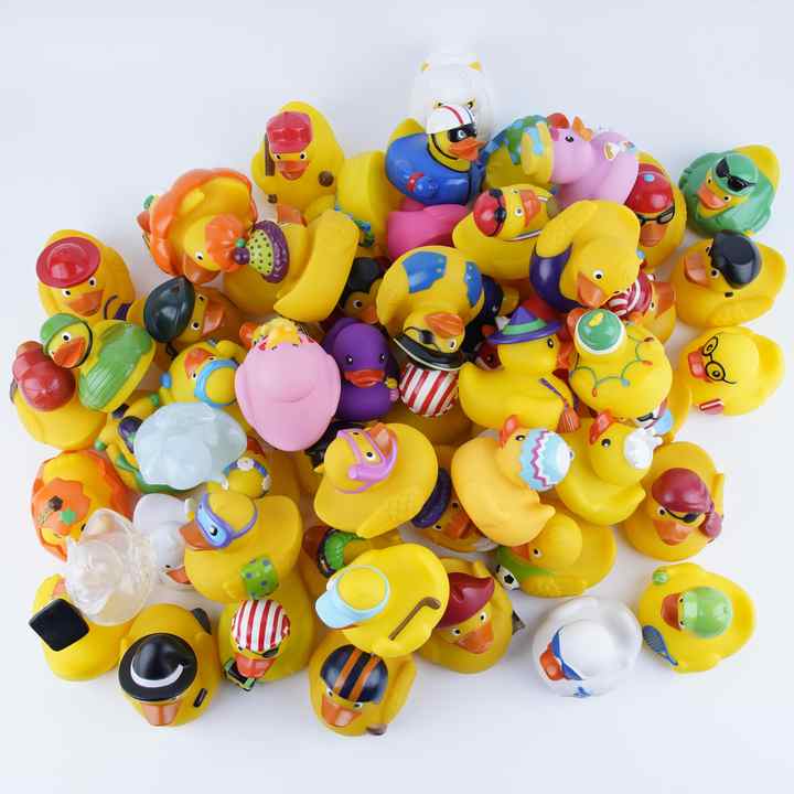 Mixed Unique Rubber Ducks - Perfect for Baby Bath Toys