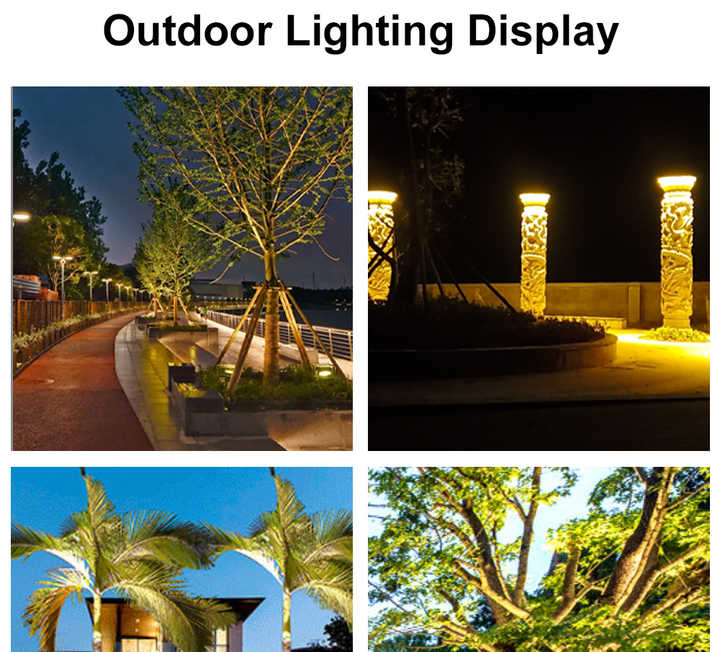 DC24V LED Tree Light Ring Garden Landscape RGB Lighting Outdoor Garden ...