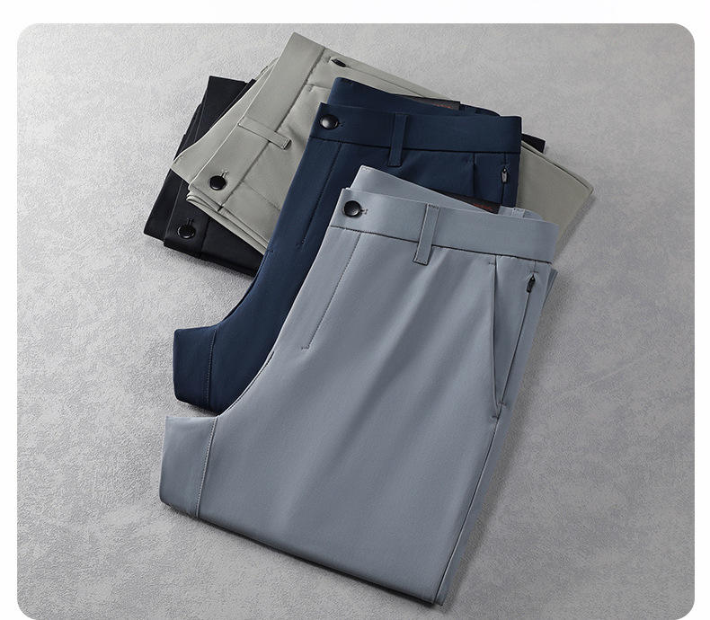 JLM 2025 Men's Casual Business ABC Trousers Lightweight Moisture ...