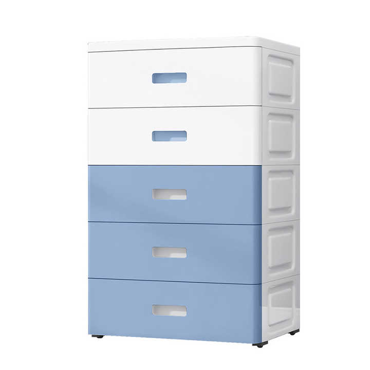 5 Layers PP Plastic Drawer Type Baby Wardrobe Home Multi-tiered Storage ...