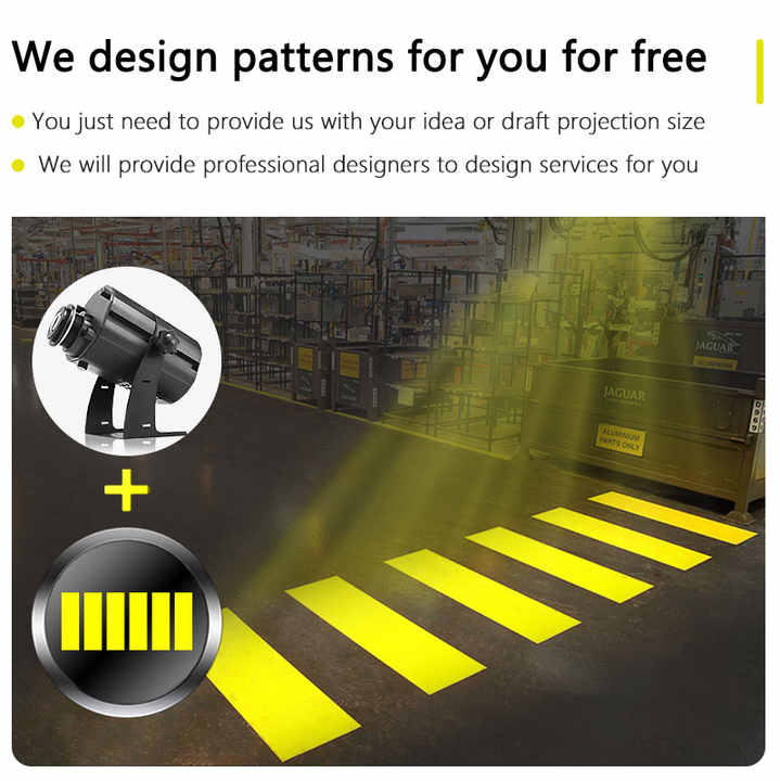 Sidewalk High Power 200w Zebra Crossing Logo Custom Projection Gobo ...