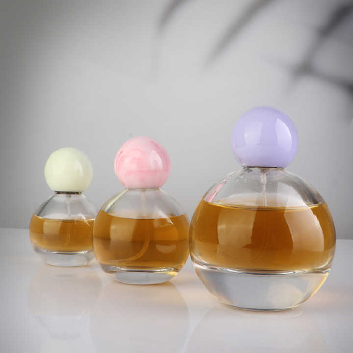 Spherical-Belly Spray Containers Round Perfume Glass Bottles 30ml 50ml ...
