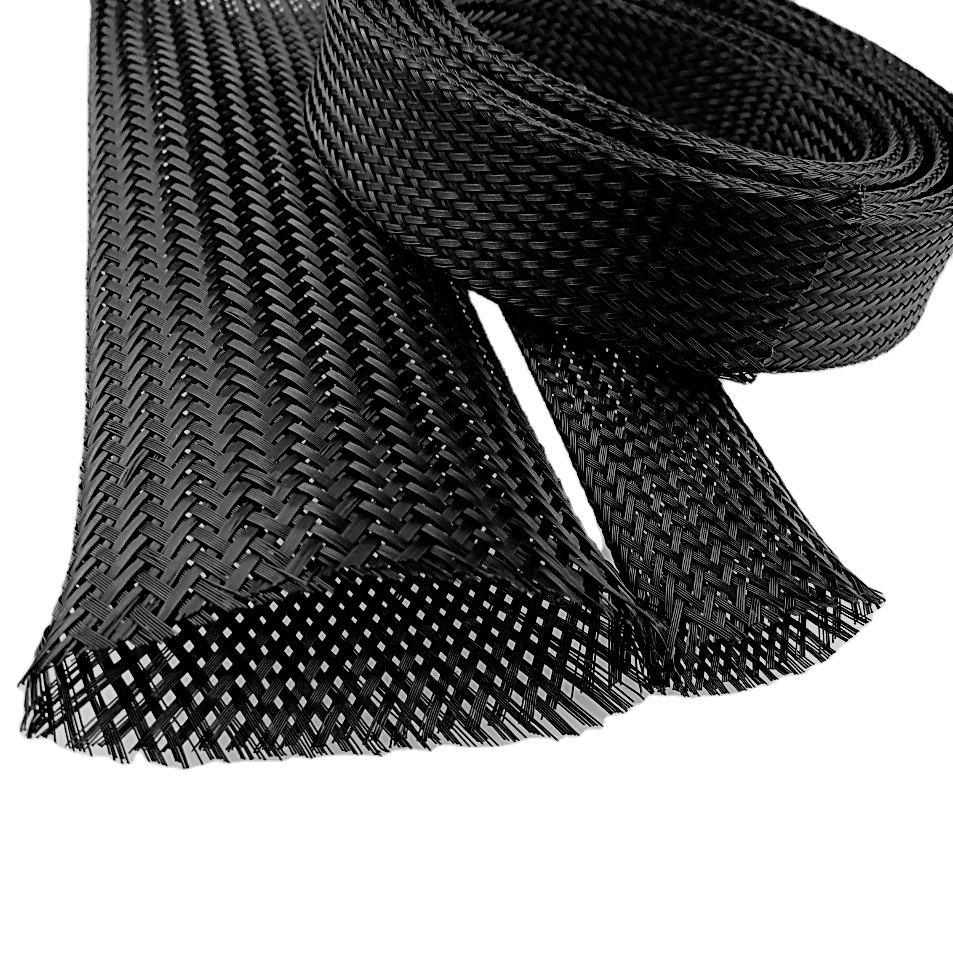 Customized PET Expandable Wire Sleeving Mesh Cable Management Braided ...