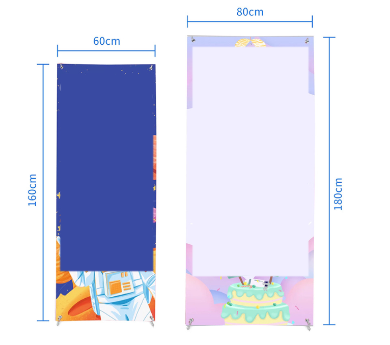Customizable Logo X Banner Stand Portable Aluminum Display Stand for ...