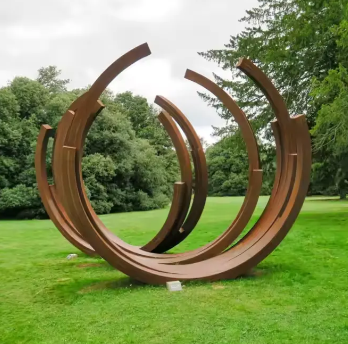 Decoration Outdoor Rusty Metal Sculpture Corten Steel Garden Art Rusted ...