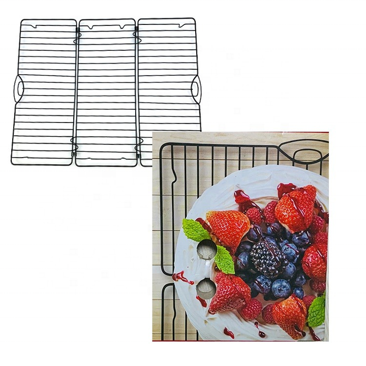 DaS New Style Non-stick Foldable Cake Cooling Rack Biscuits Cooler for ...