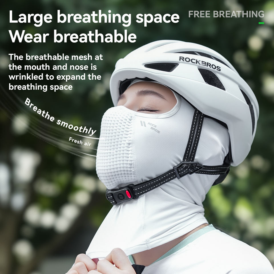 ROCKBROS Sunscreen Cycling Full Face Head Cover Ice Silk Breathable ...