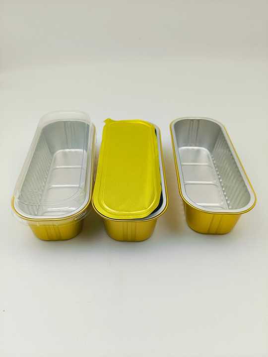 RE3G 100x68x32mm Small Rectangular Foil Tray Square Foil Cup for Baking ...