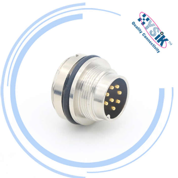 M16 Chassis Plug Circular Connector Signal Connector Panel Male Female ...