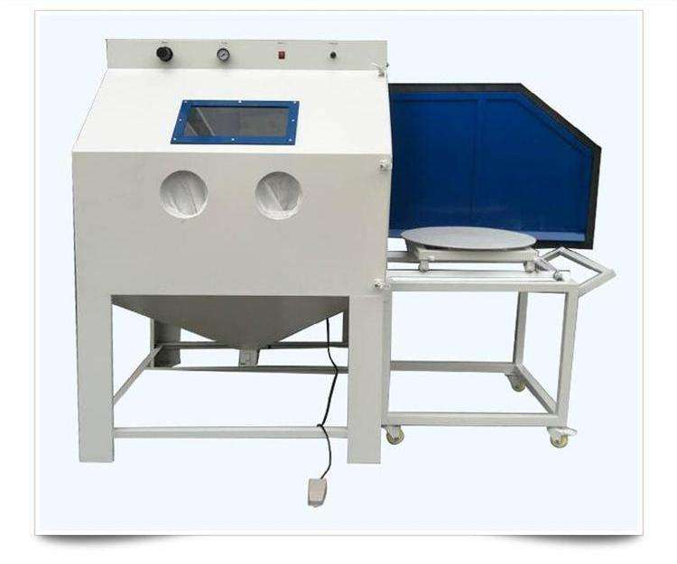 Customized Automatic Rotary Burnishing Sandblasting Machine with Engine ...