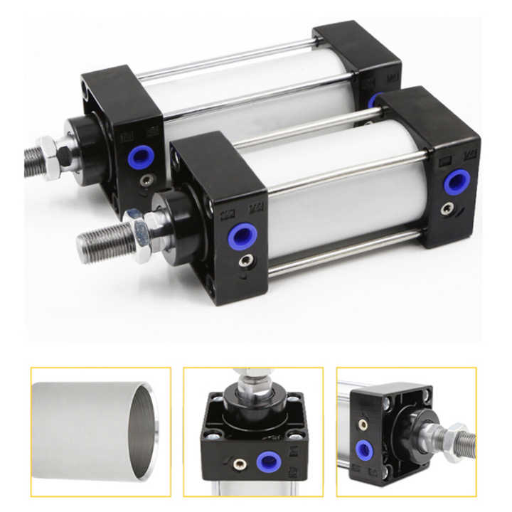 SC125 Industrial Automation Pneumatic Piston System Components Single ...