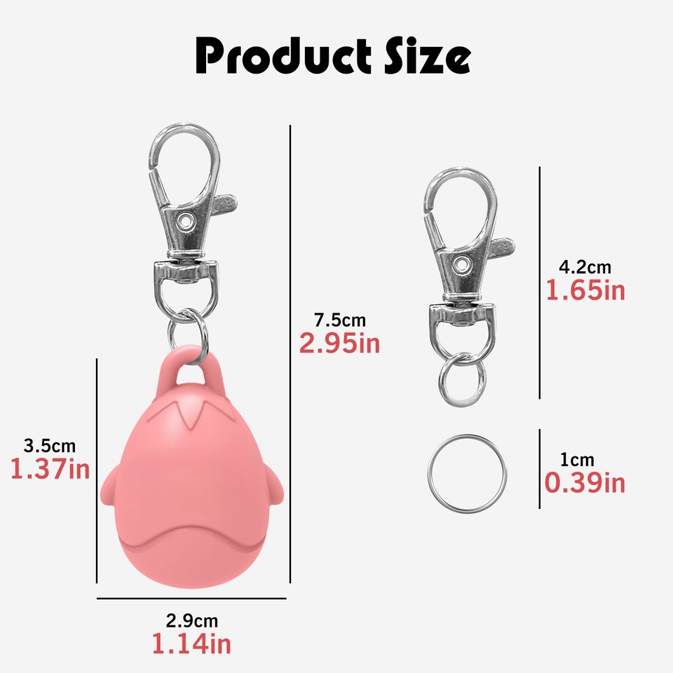 Portable Durable Holder Keychain Compatible Silicone Keychain Cap ...