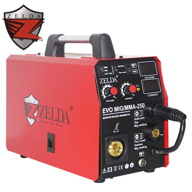 ZELDA MIG/MMA-250 Invert IGBT Portable Welding Machine Single Phase 4 ...