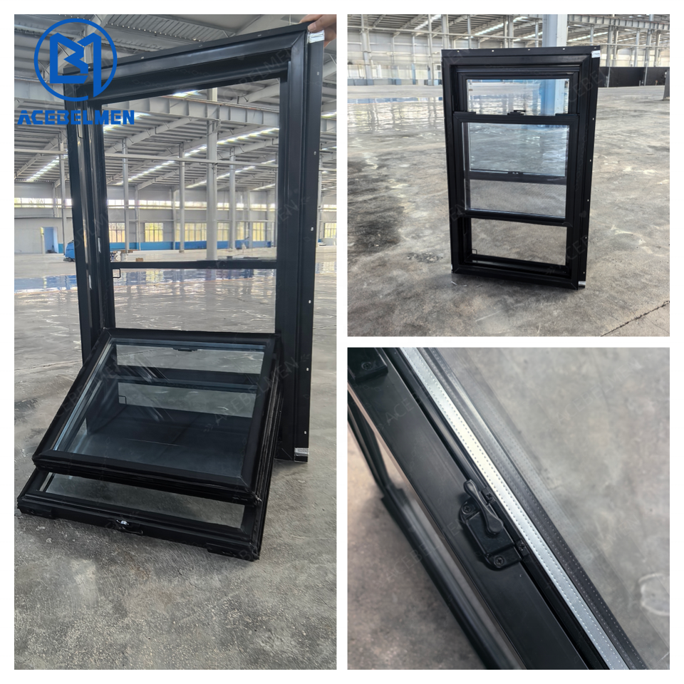 Double-Hung Windows Factory Hot Sale PVC Frame Vertical Opening Easy ...